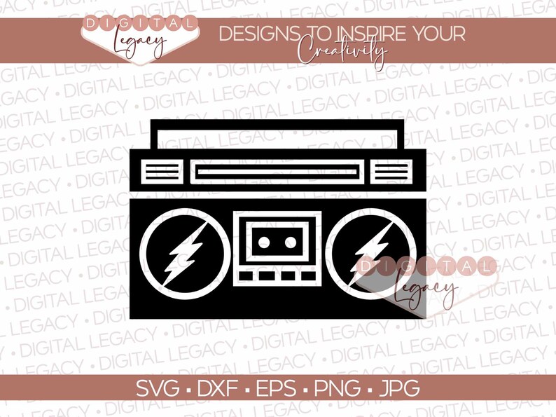 Boombox Svg Boom Box Svg Radio Svg Music Png Svg Eps Dxf Jpg Instant ...