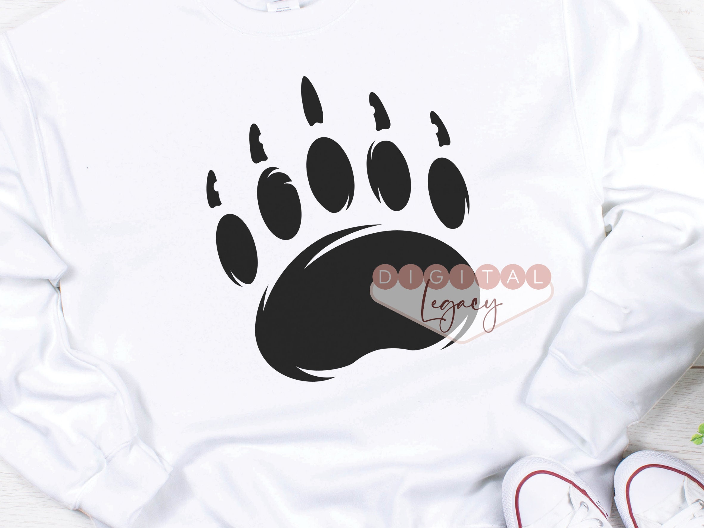 Bear Paw Print svg Paw Prints svg Paw Prints Bundle Bear Print svg ...