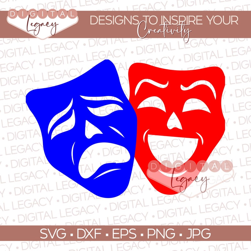 Happy Sad Theatre Masks - Etsy