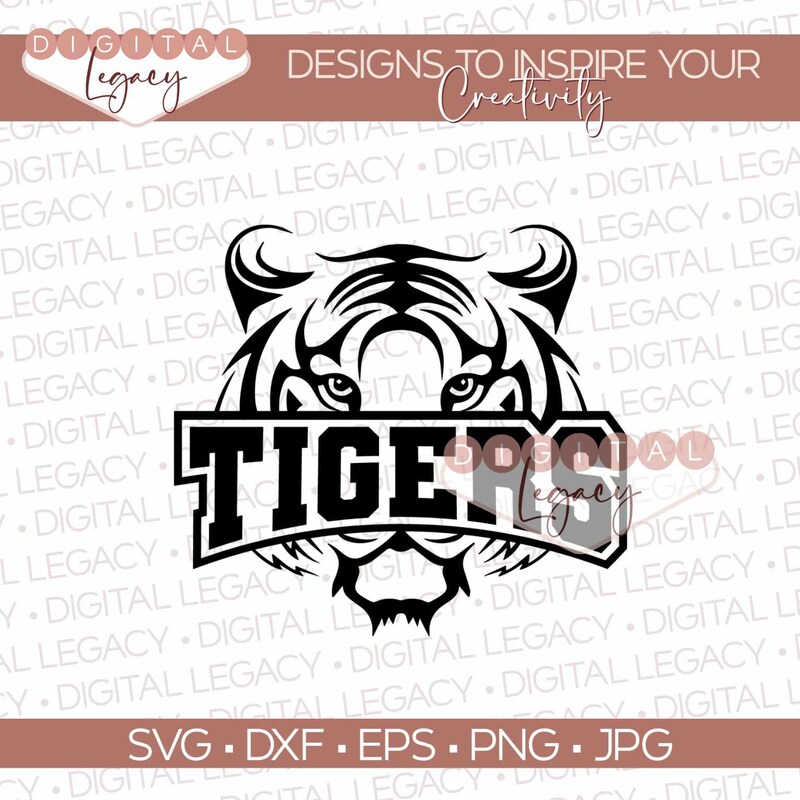 Tiger Football Svg - Etsy