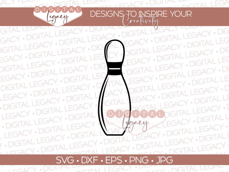 Bowling Pin Svg Bowling Svg Bowling Pin Png Bowling Instant Download ...