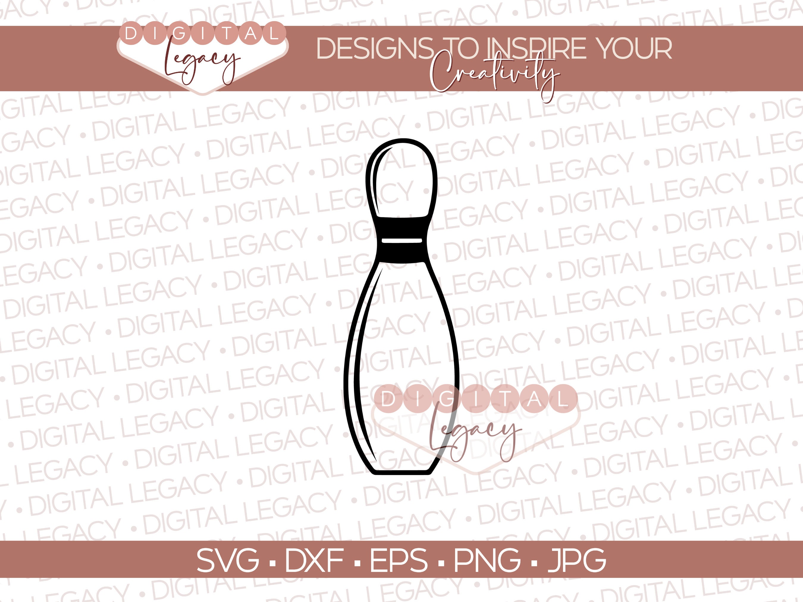 Bowling Pin Svg Bowling Svg Bowling Pin Png Bowling Instant Download ...