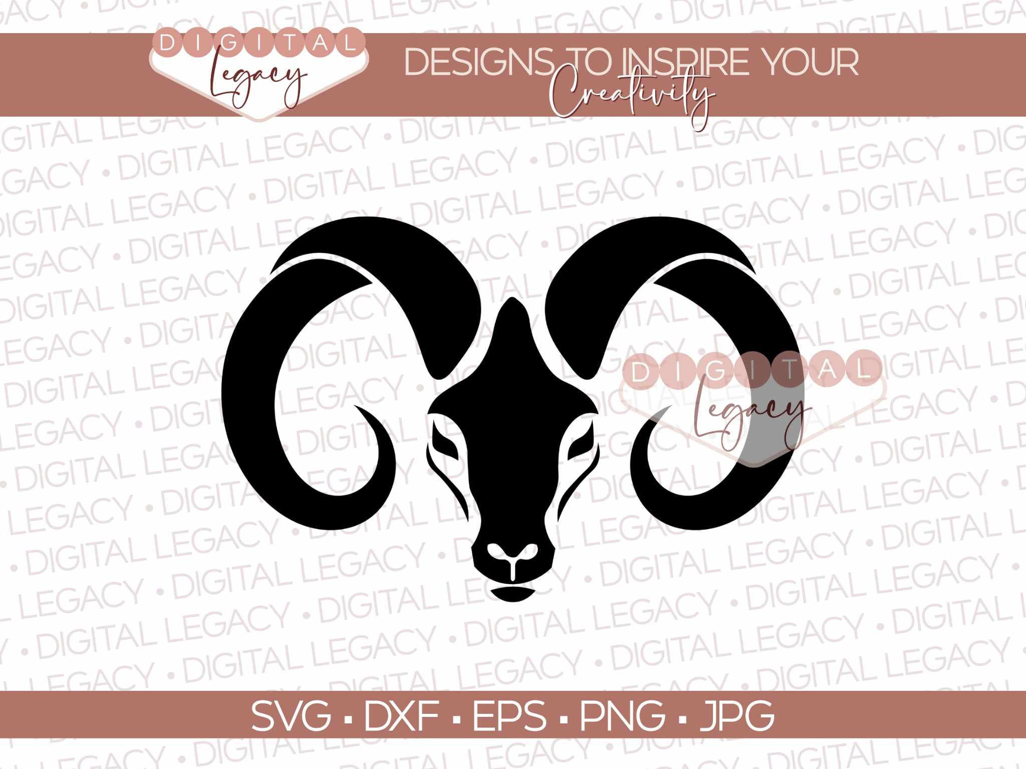 Ram Svg Ram Head Svg Ram Silhouette Go Rams Svg Rams Svg Instant ...