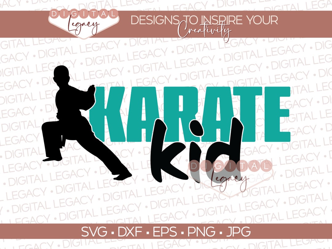 Karate Kid SVG | Boy Karate Silhouette Clipart | Karate Silhouette Cut ...