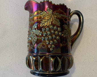 Fenton Paneled Daisy Red Carnival Glass Creamer/miniature Pitcher - Etsy