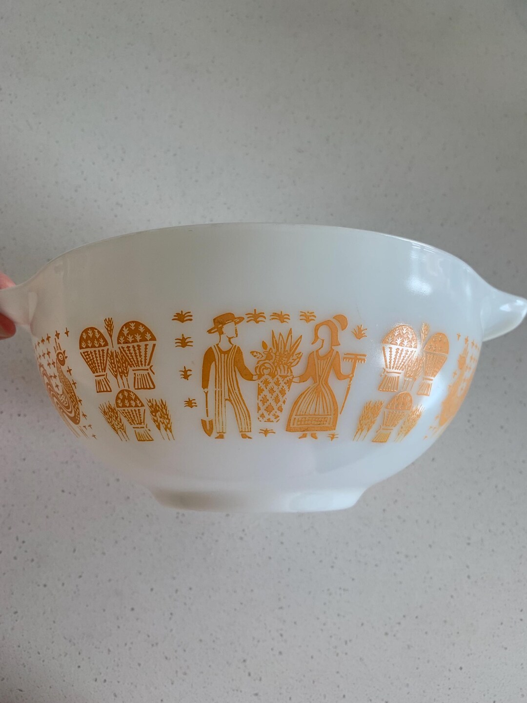 Rare Pyrex 2.5 Quart Cinderella Mixing Bowl Pumpkin/orange Butterprint ...