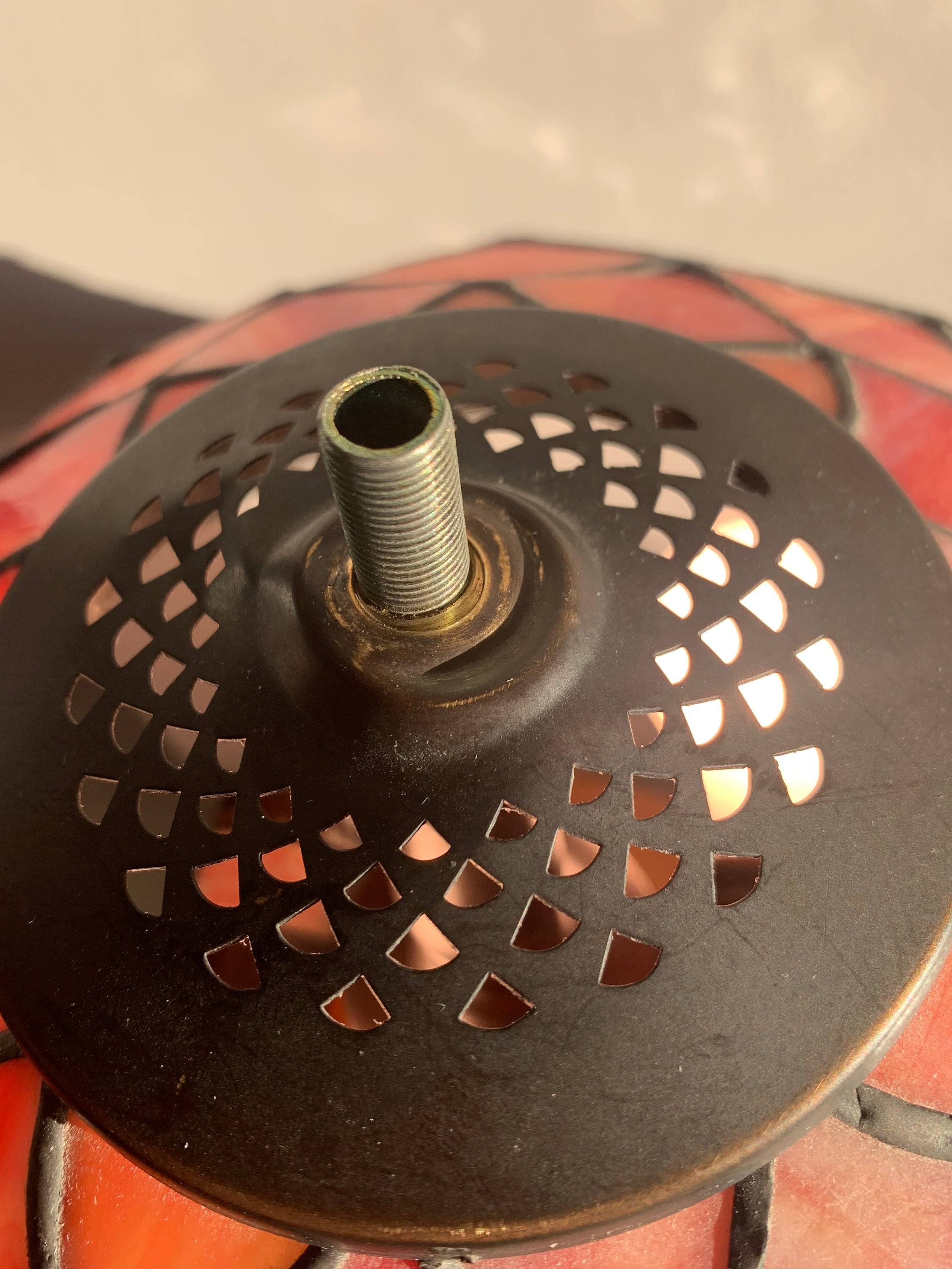 Dale Tiffany Lamp Base and Shade- Peacock Pattern - Etsy