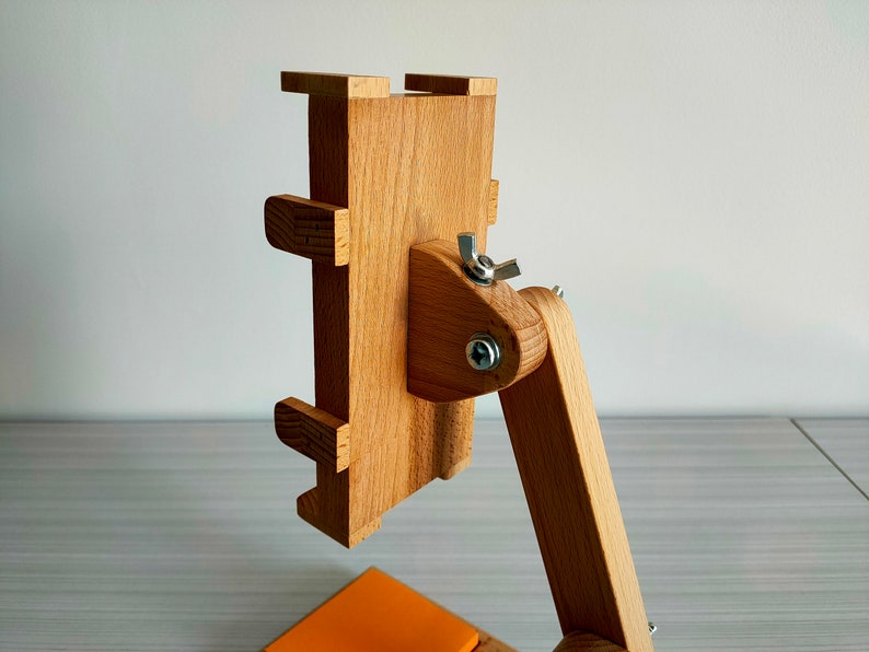 Beech Phone Holder for Office - Etsy