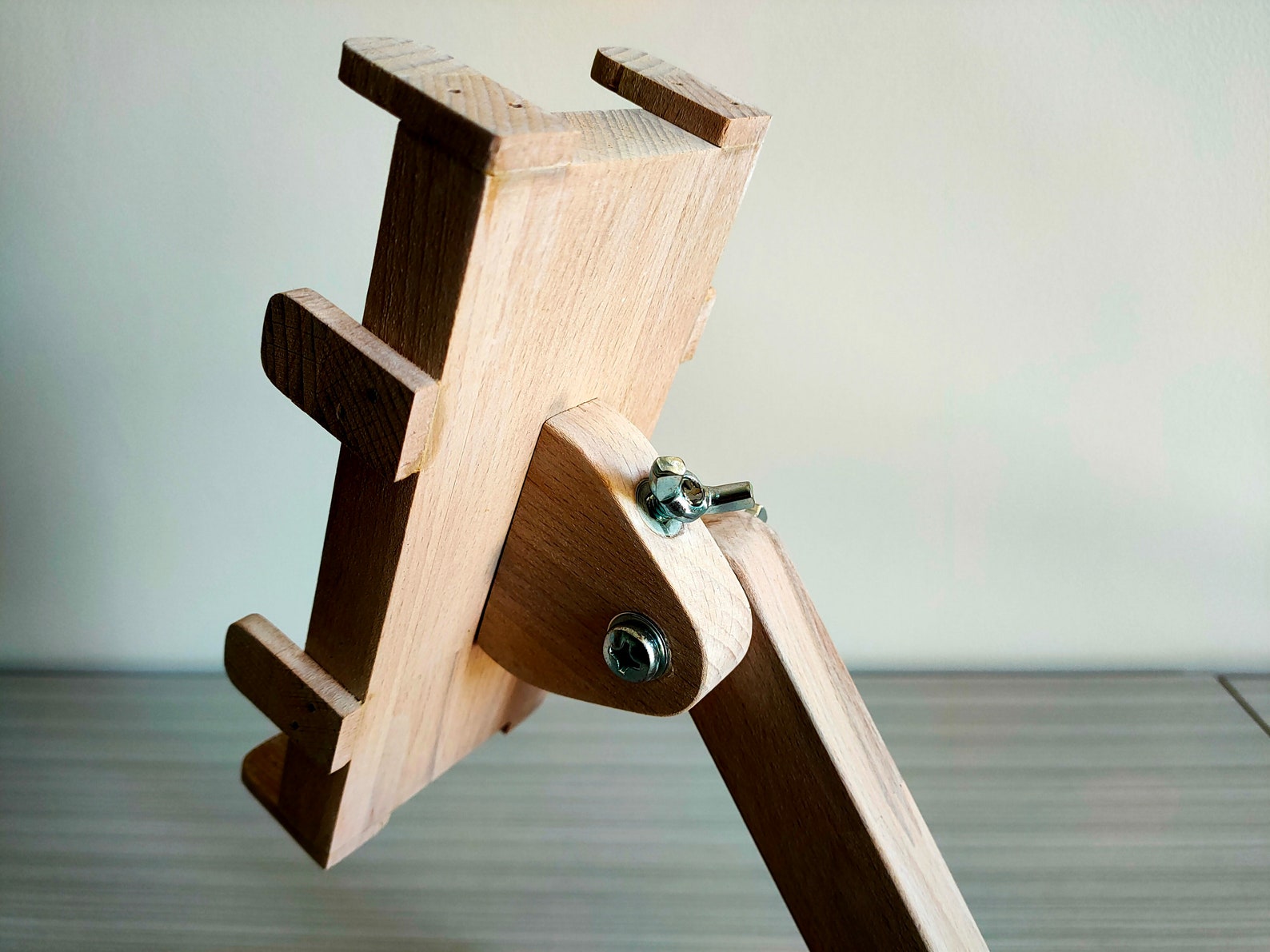 Beech Phone Holder for Office - Etsy