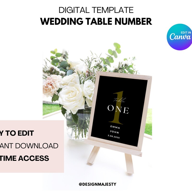 5x7 Table Numbers - Etsy