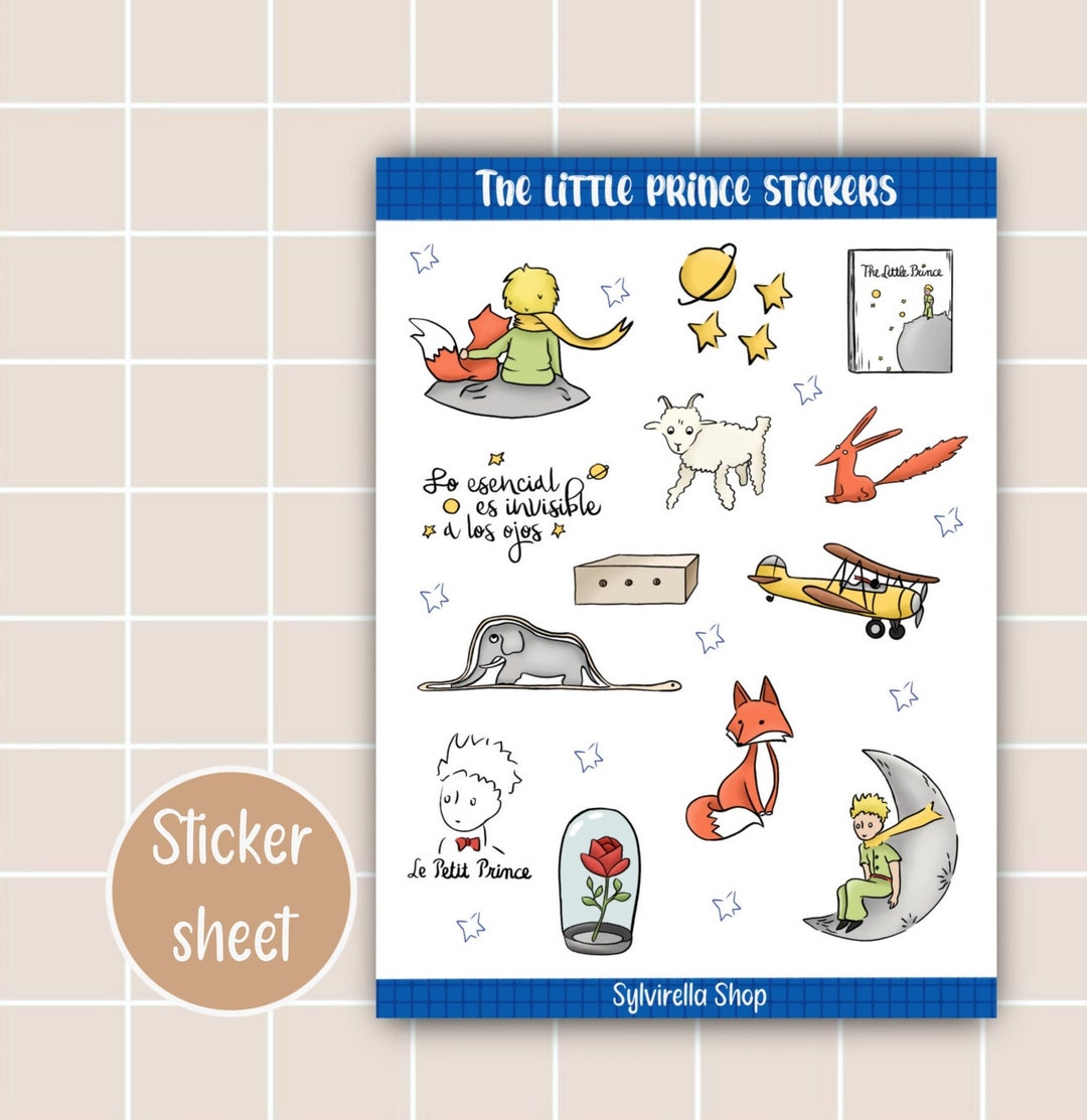 Hoja de pegatinas El principito The little prince stickers Stickers ...