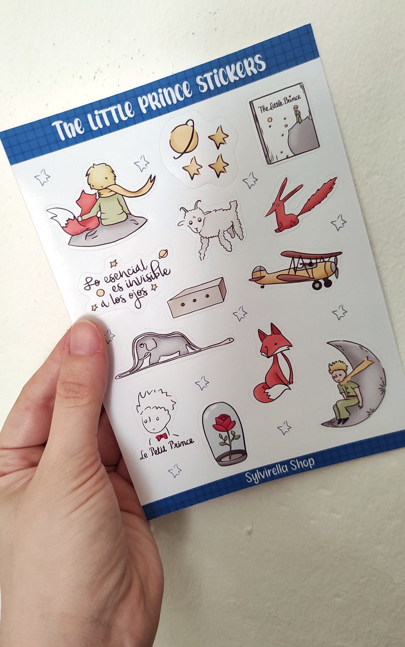 Hoja de pegatinas El principito The little prince stickers Stickers ...