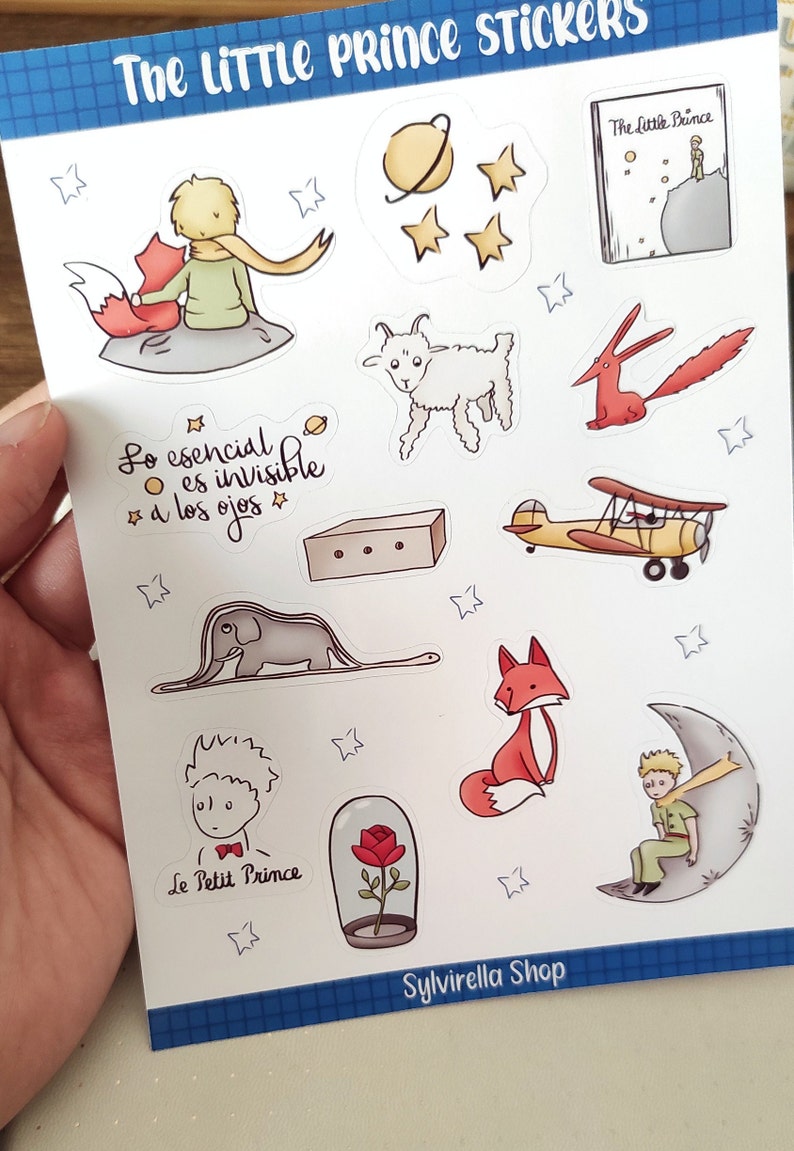 Hoja de pegatinas El principito The little prince stickers Stickers ...