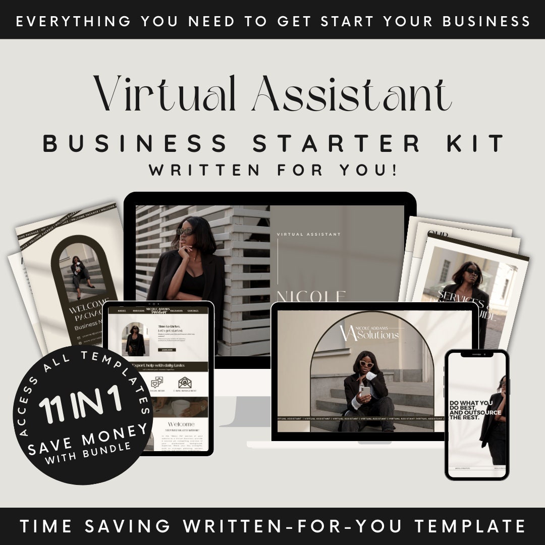 Virtual Assistant Templates Kit | Assistant Social Media Templates ...