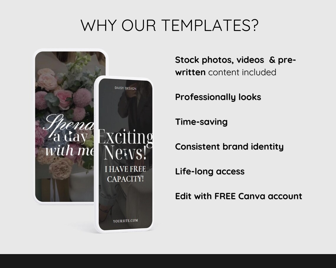 Instagram Video Reels Templates for Virtual Assistant Social Media ...
