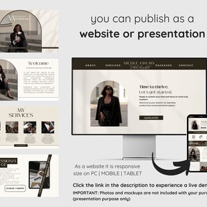 Virtual Assistant Website Template | Canva Website Template | Social ...