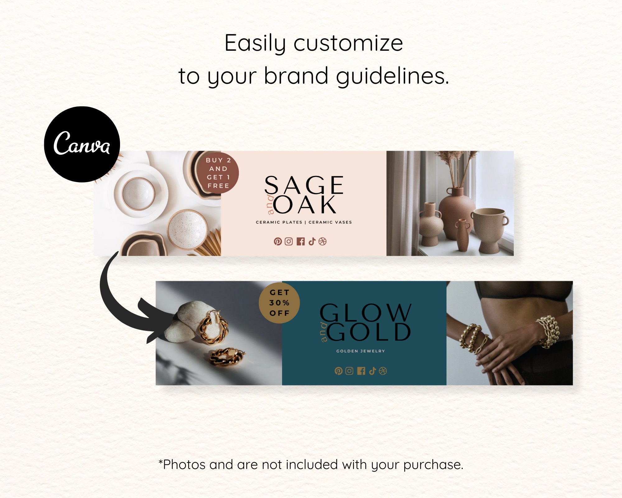 Minimalist Etsy Shop Kit Etsy Banner Template Etsy Shop Banner Etsy ...