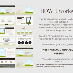 Virtual Assistant Website Template | Canva Website Template | Social ...