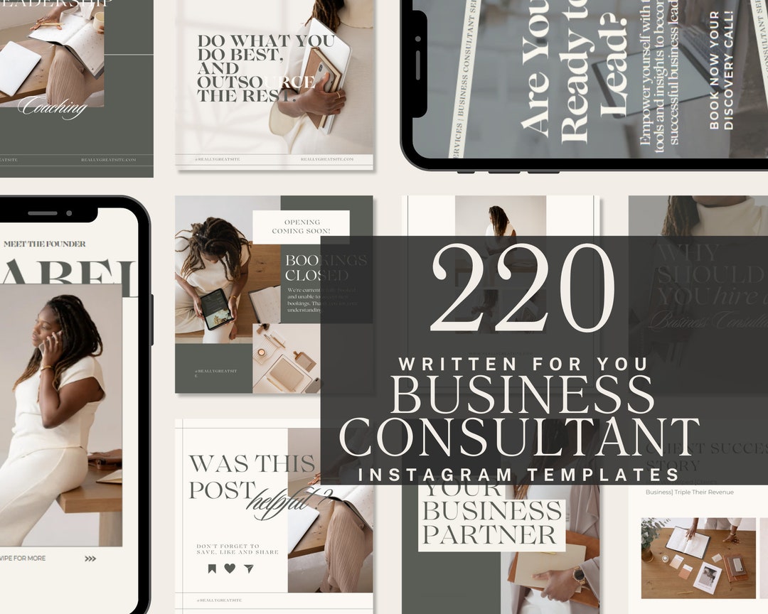Business Consultant Instagram Template | Business Coach Social Media Post | Business Development ...