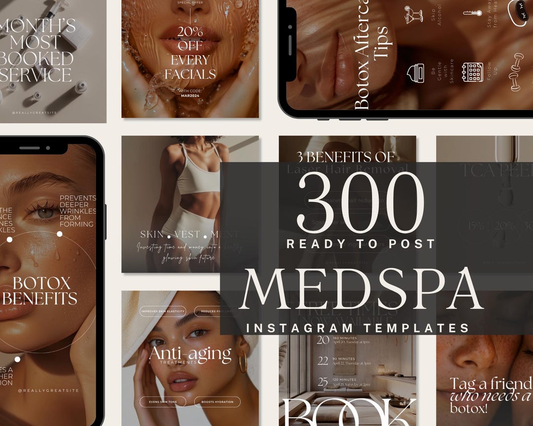 Aesthetics Medspa Instagram Post Templates | Filler and Botox Post ...