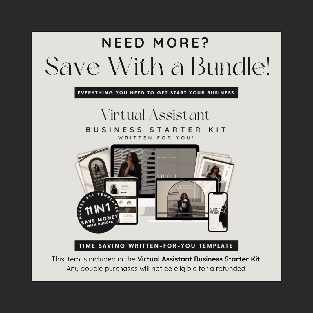 Virtual Assistant Instagram Templates VA Instagram Posts Social Media ...