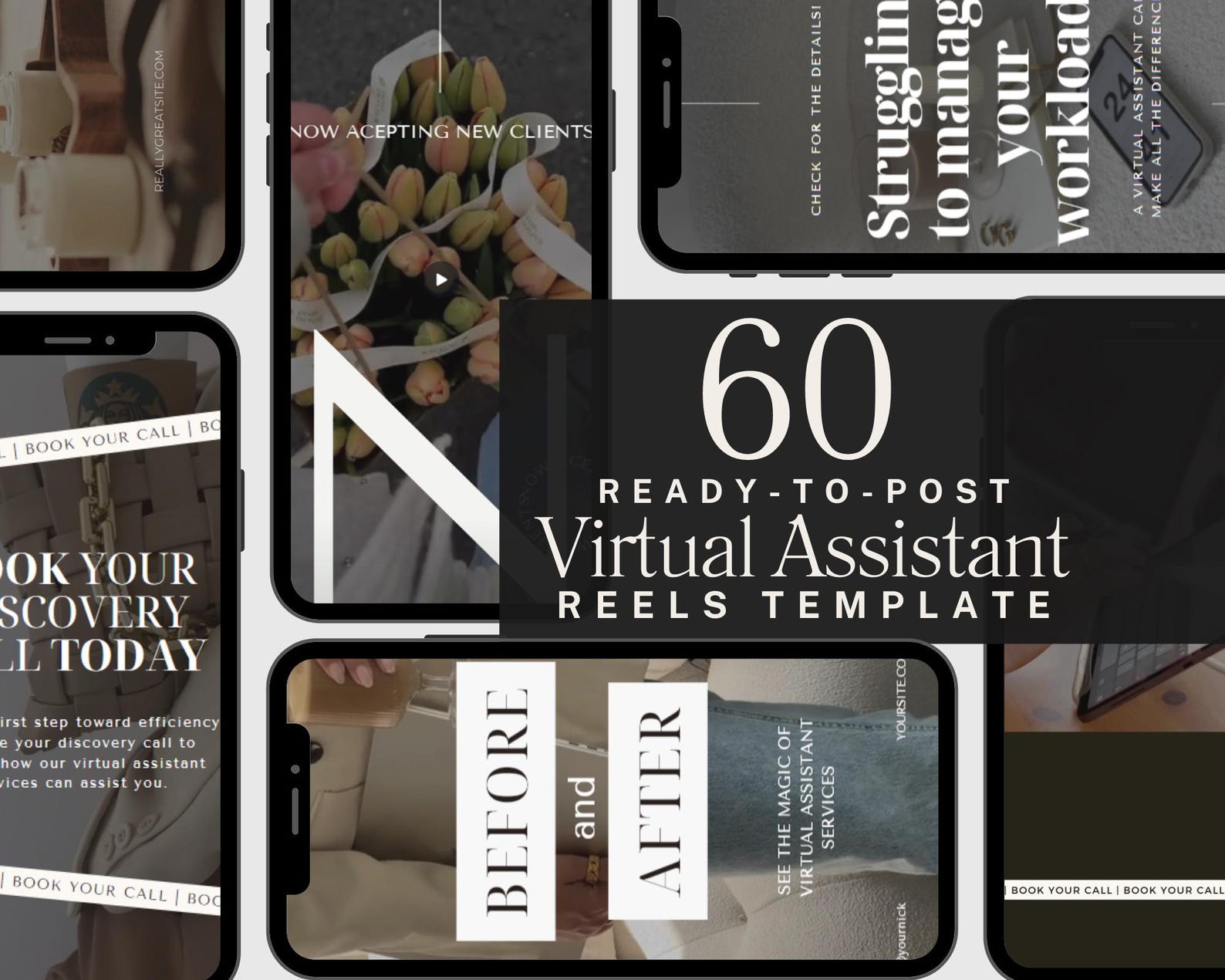 Instagram Video Reels Templates for Virtual Assistant Social Media ...
