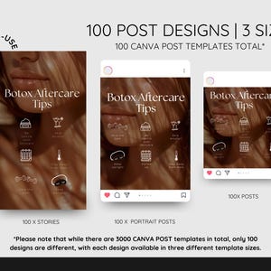 Aesthetics Medspa Instagram Post Templates | Filler and Botox Post ...