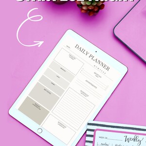 Aesthetic, Beige, Modern Daily Digital Planner - Etsy