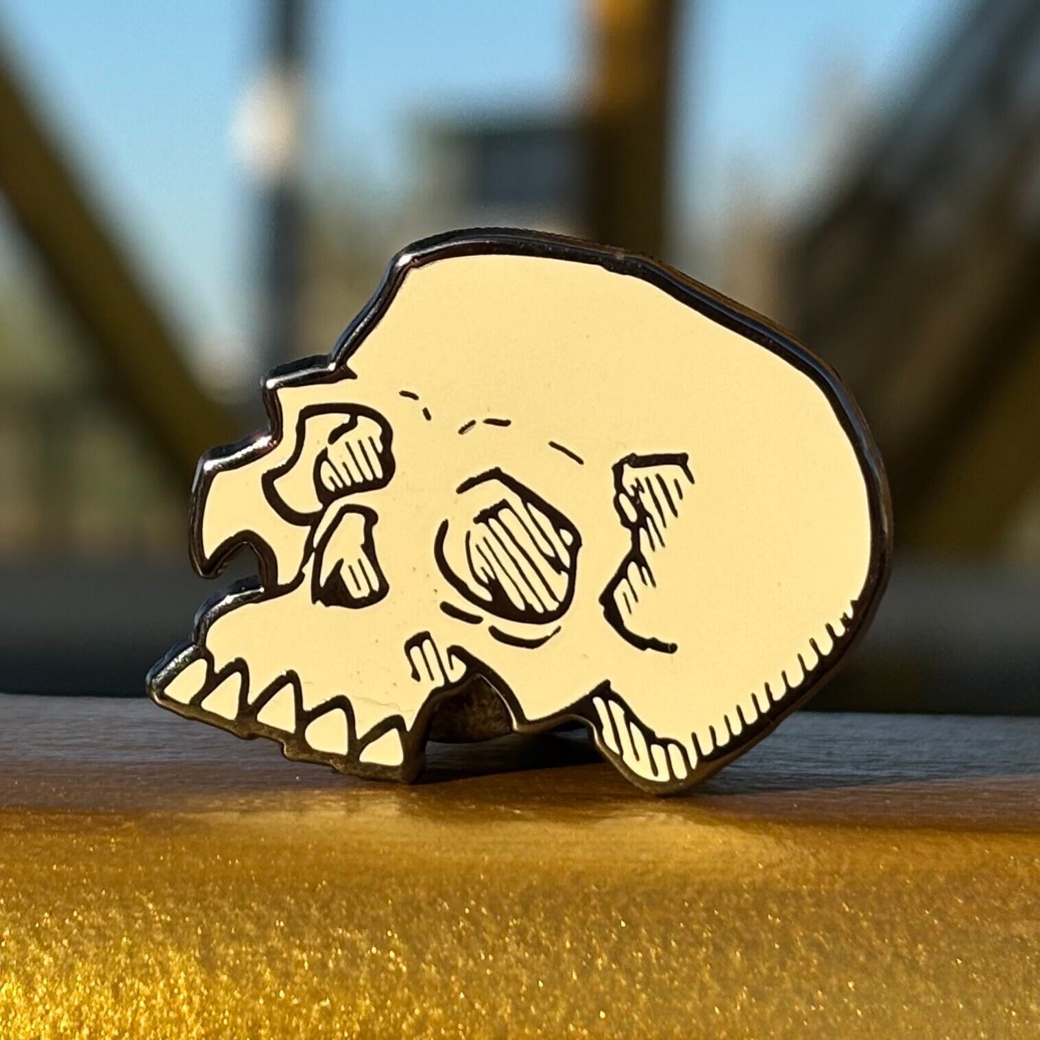 Cartoon Skull - Enamel Pin - Etsy