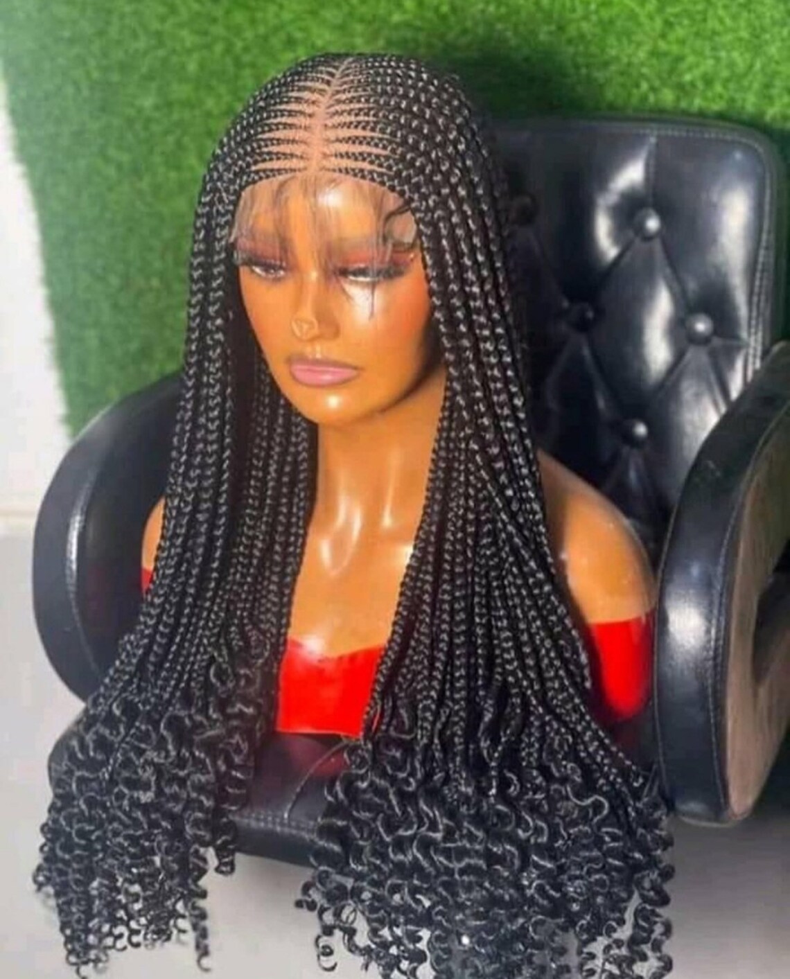 2step Middle Part Cornrow Braids - Etsy