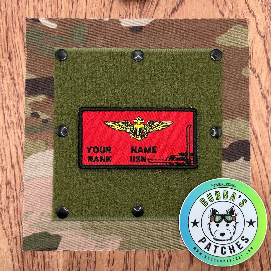 Custom Naval Aviator Patch Helicopter H-60 Flight Suit Patch Wop Wop ...