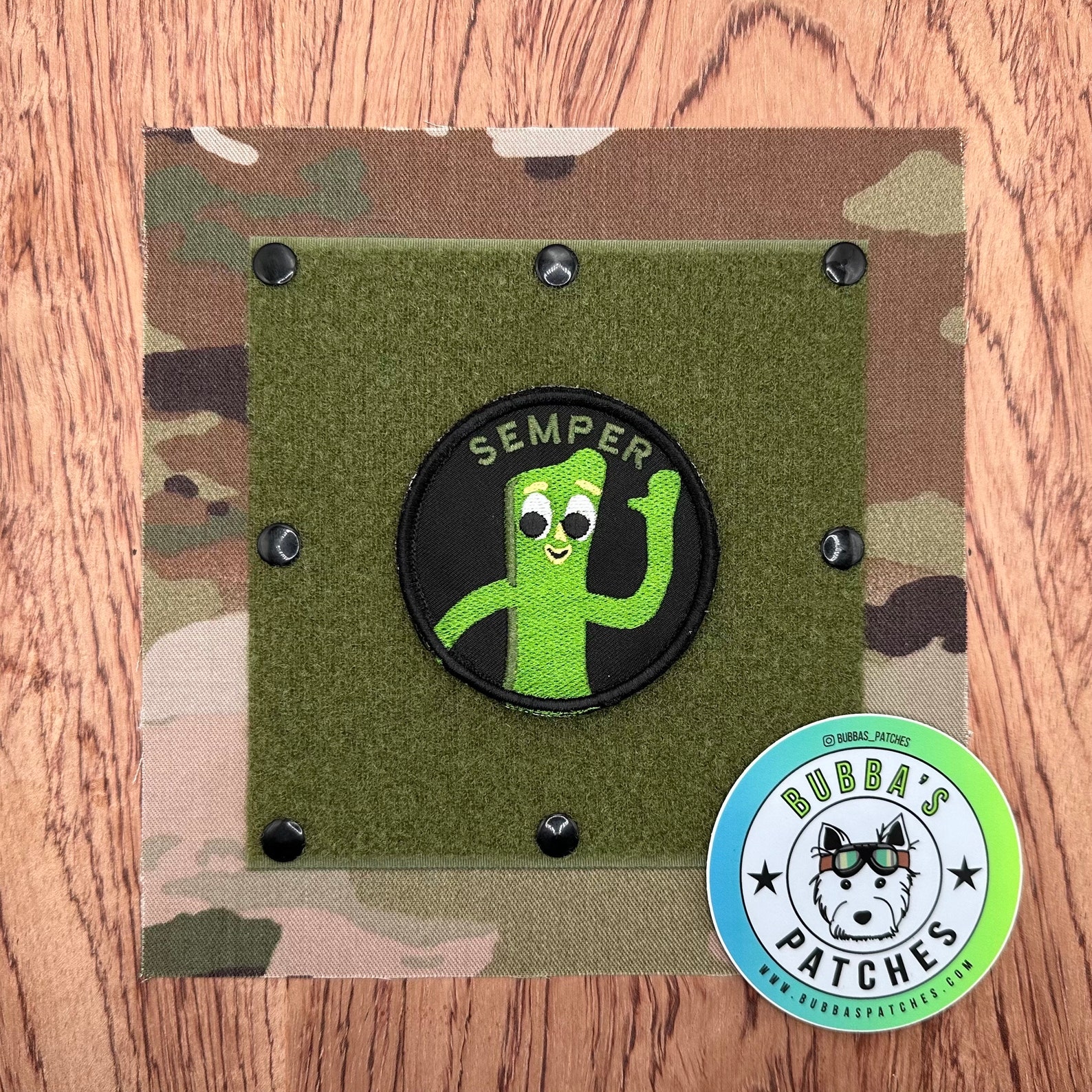 SEMPER GUMBY Morale Patch Embroidered Patch Gumby Patch Subdued Morale Patch - Etsy