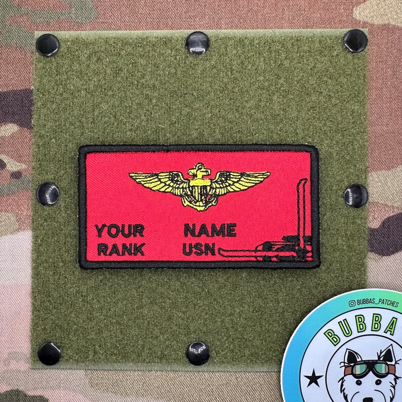 Custom Naval Aviator Patch Helicopter H-60 Flight Suit Patch Wop Wop ...