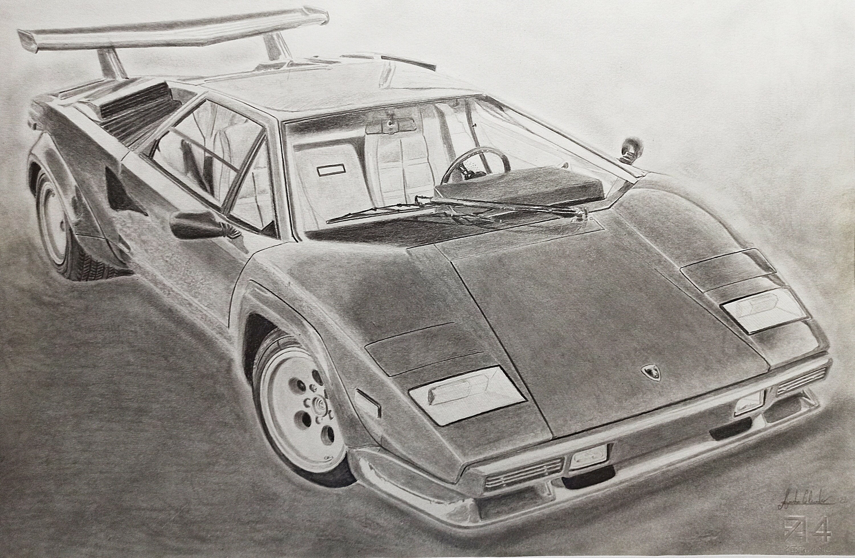 Lamborghini Drawings In Pencil Easy