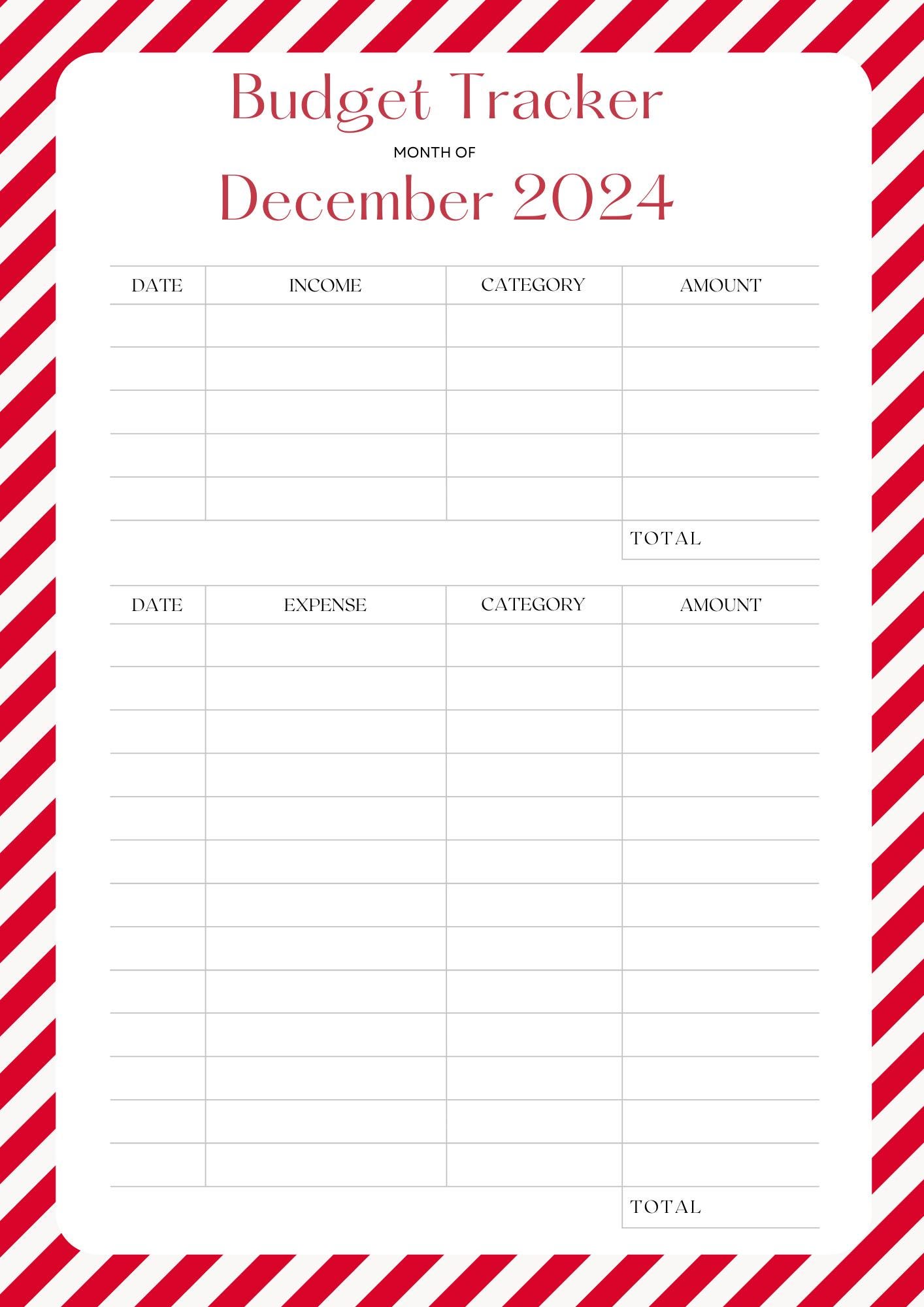 Holiday Planner Printable 2024 Red Theme Christmas Planner & Holiday ...