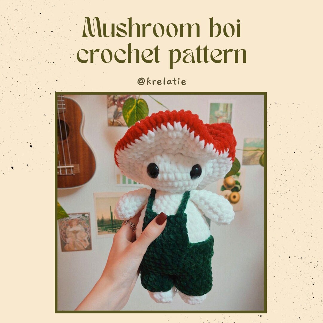 Mushroom Boi Crochet Pattern - Etsy