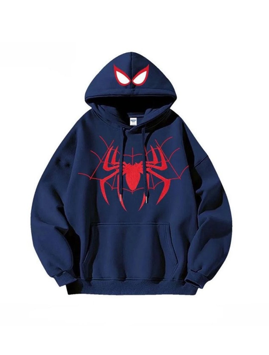 Y2k Hooded Spider Web 3 Thread Thick Fabric Oversize - Etsy