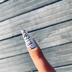 Friends Inspired Luxury Press on Nails / Long / Coffin / 20 Nails ...