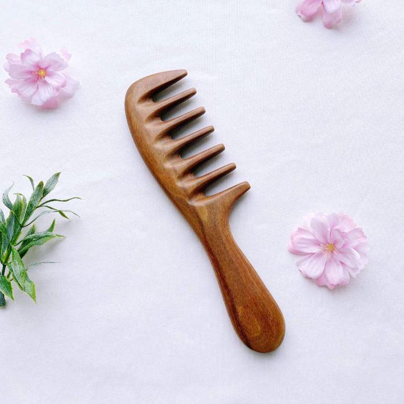 Wide Toothed Comb | Wooden Comb | Hair Comb | Handmade Comb | Eco ...