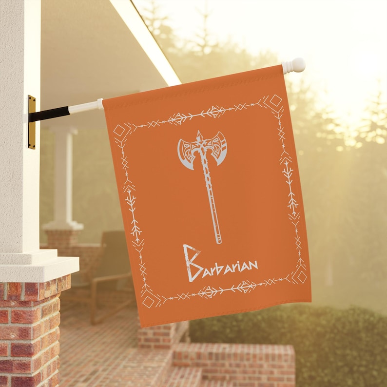 Barbarian Garden or House Flag - Etsy