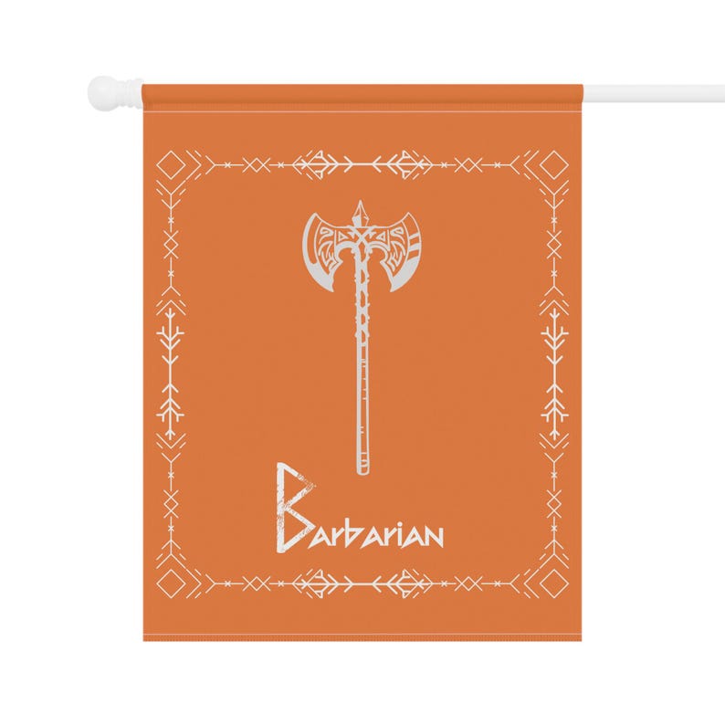 Barbarian Garden or House Flag - Etsy