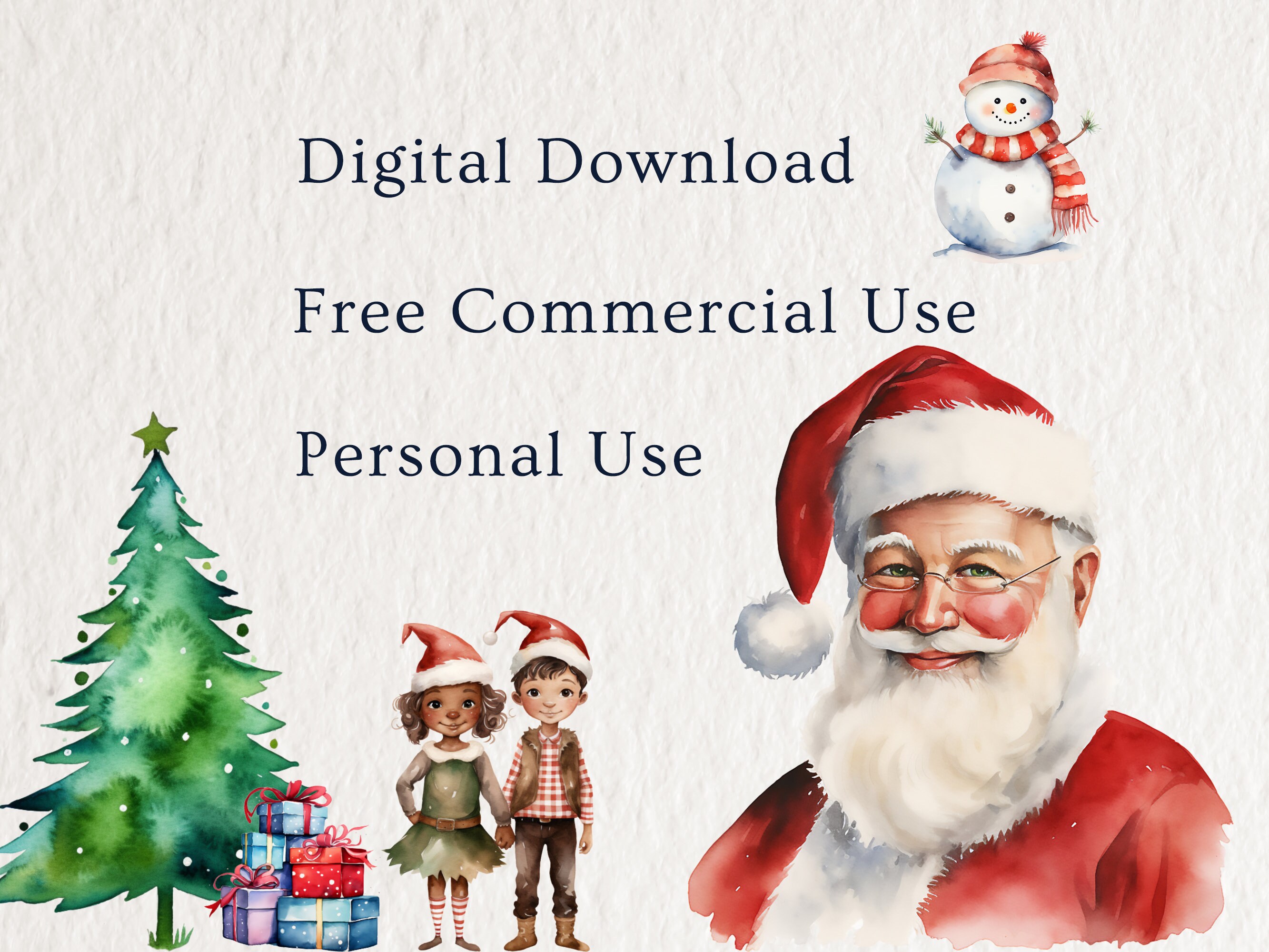 32 Christmas Watercolour Cliparts, Transparent Pngs, Cozy Christmas ...