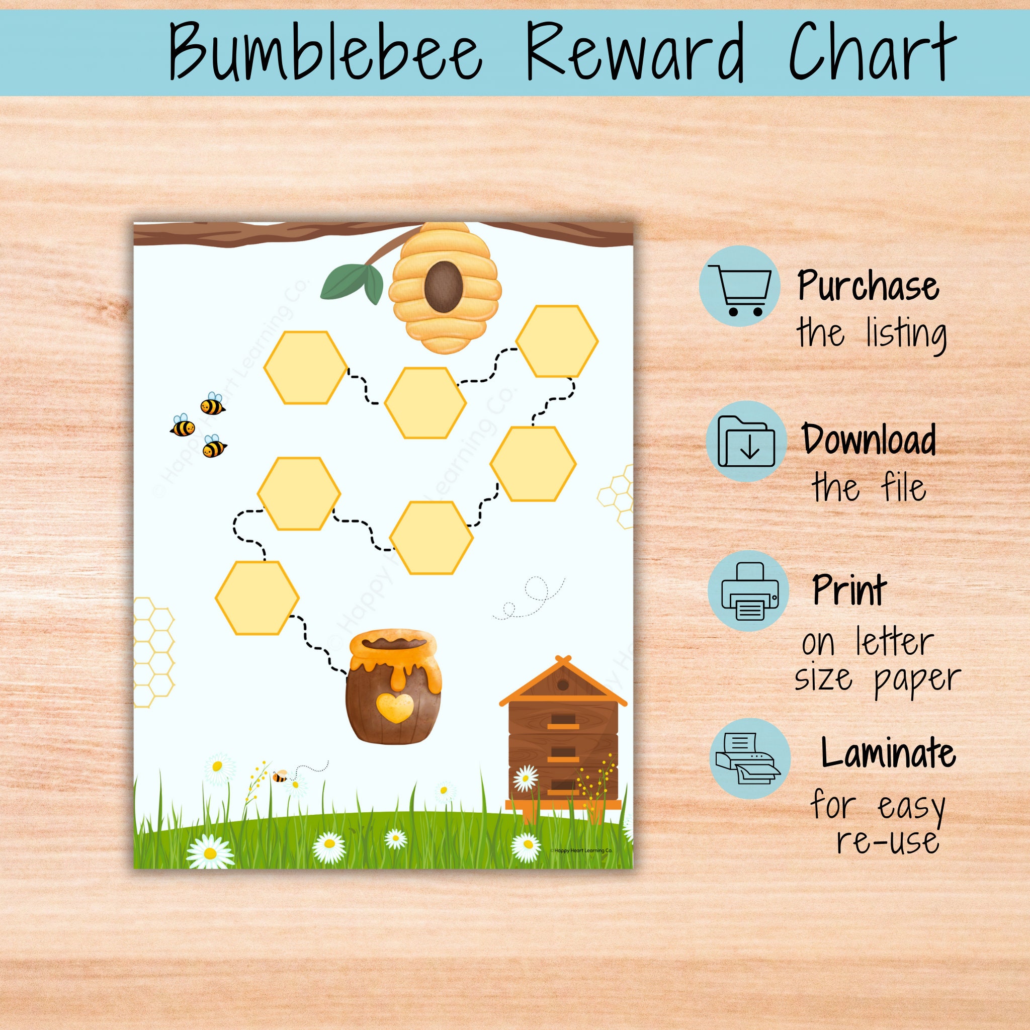 Bumblebee Reward Chart - Etsy