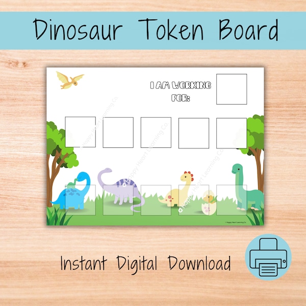 Dinosaur Token Board - Etsy
