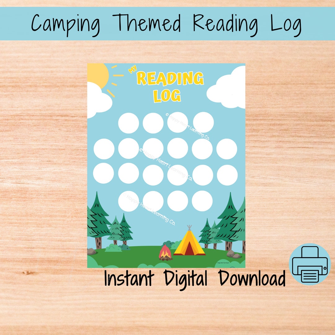 CAMP THEMED READING Reward Chart - Etsy Australia