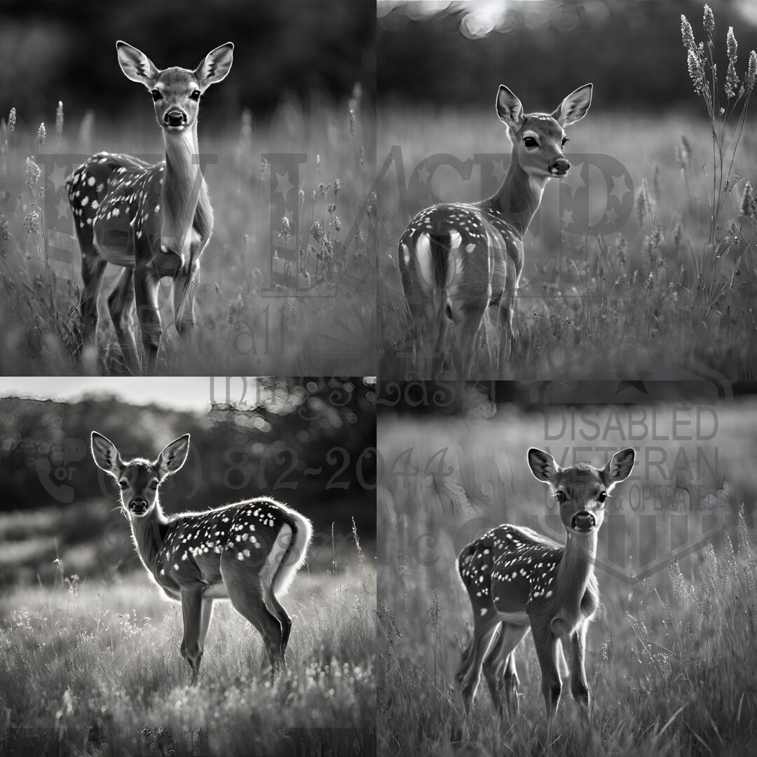 Fawn in Nature Printable Image - Instant Download - Laser-ready - Etsy