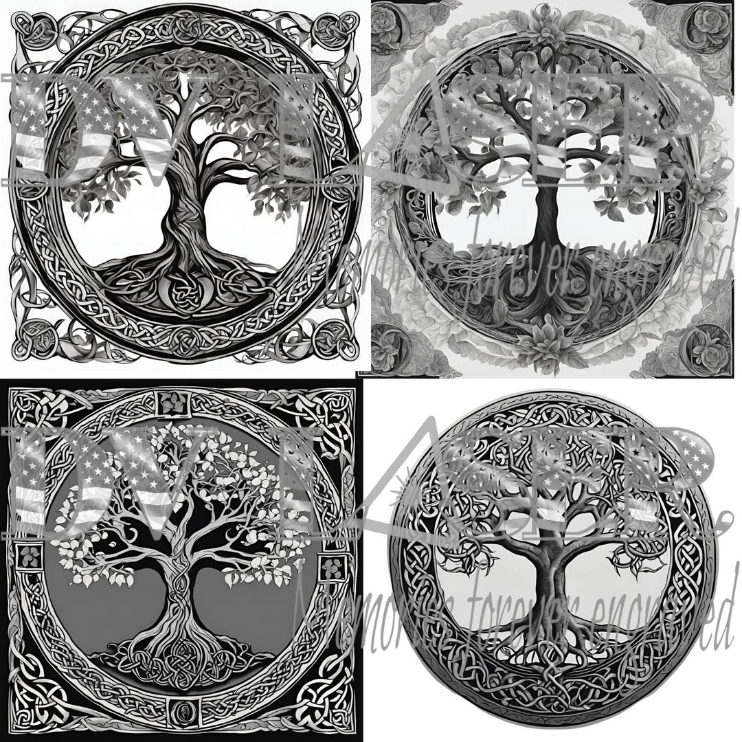 Tree of Life Digital Image - Print as Wall Decor or Engrave as Coasters ...