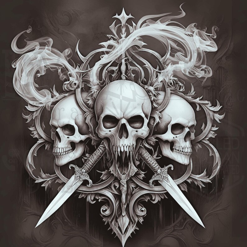 Dad, Grads, Skulls, and Daggers, SVG - PNG - Jpg - PDF Print - Laser ...