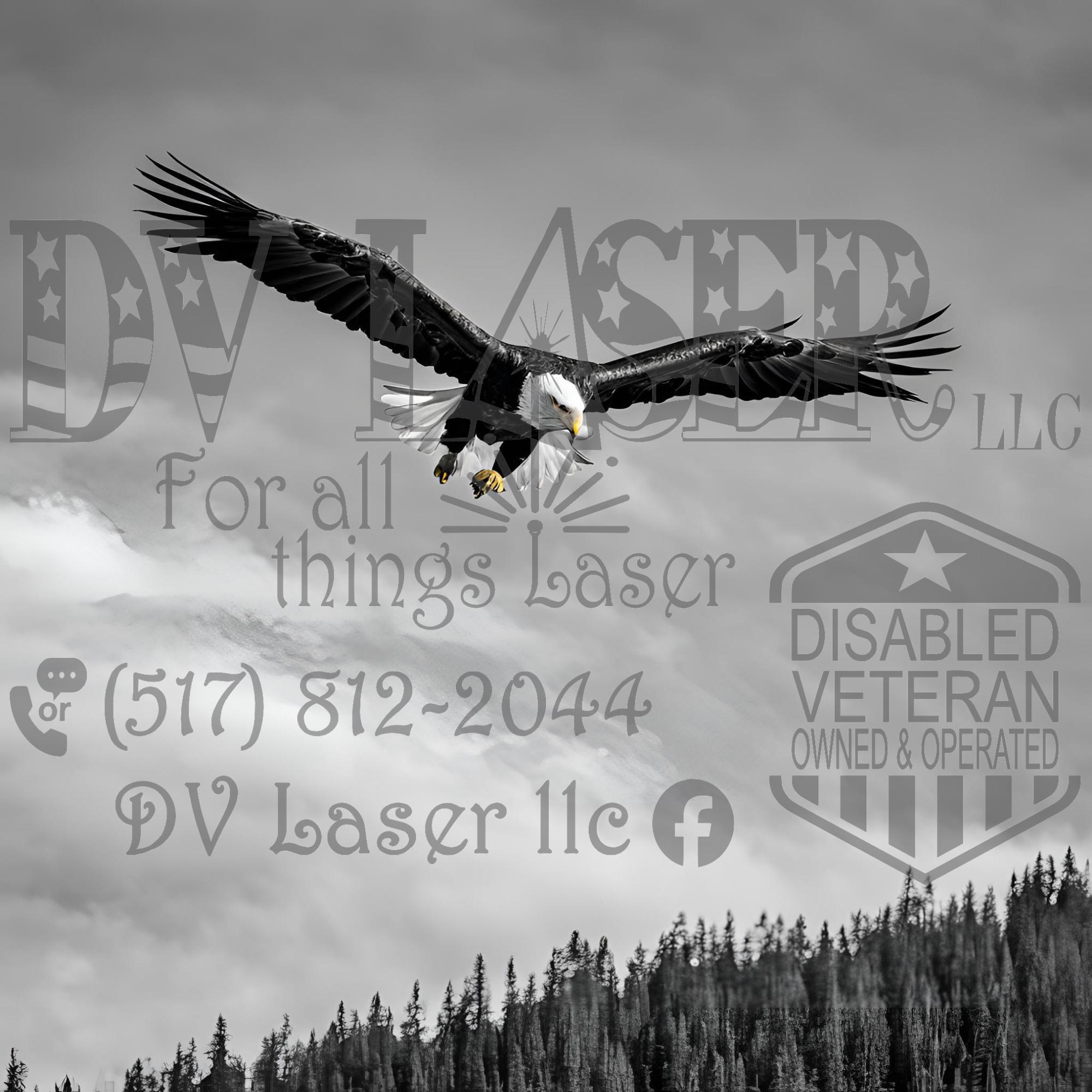 Soaring Eagles DIGITAL FILE ONLY Laser-ready Grayscale - Etsy