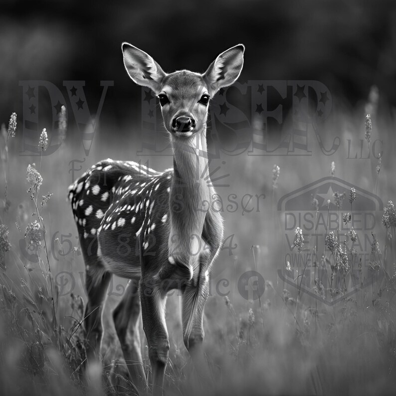 Fawn in Nature Printable Image - Instant Download - Laser-ready - Etsy